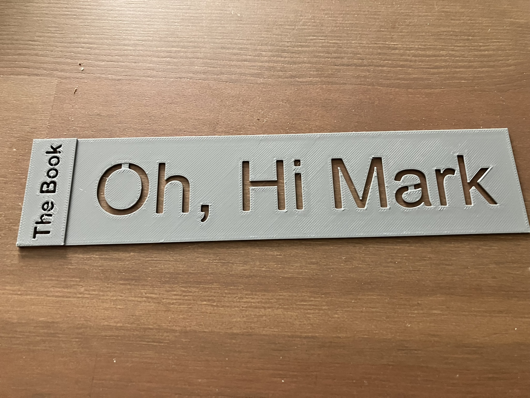 Oh Hi Mark Bookmark by Nazek Osman | Download free STL model ...