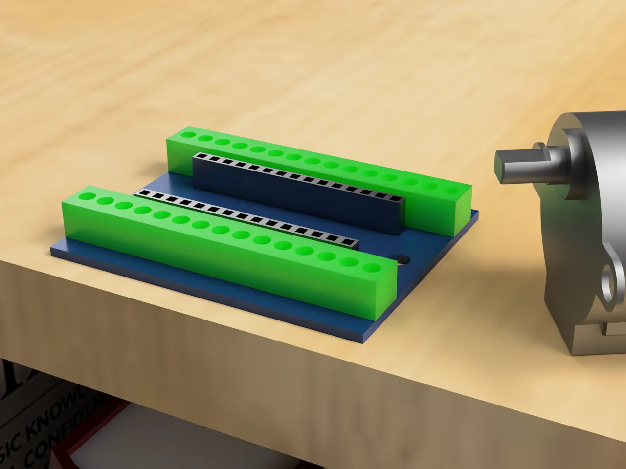 Model Of An Arduino Nano Socket Header Board By Joe Download Free Stl