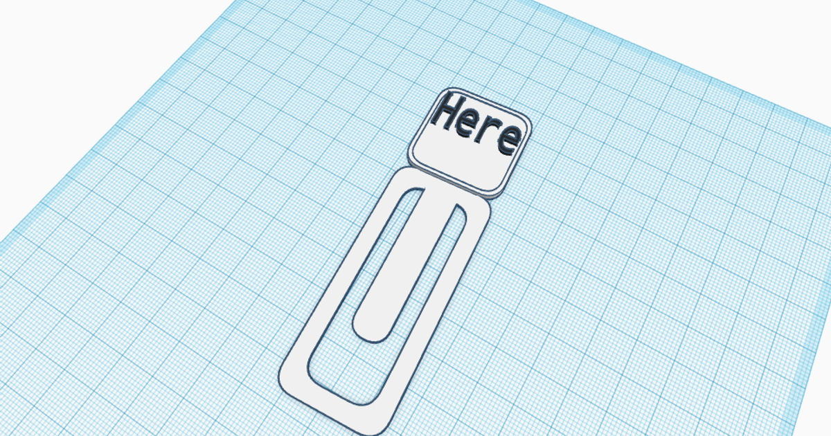 Simple bookmark 2 by Matej Albert | Download free STL model ...