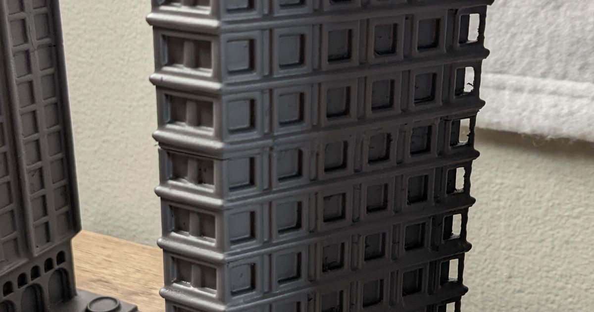 Tall Quadrilateral Building by KC Ortiz | Download free STL model ...