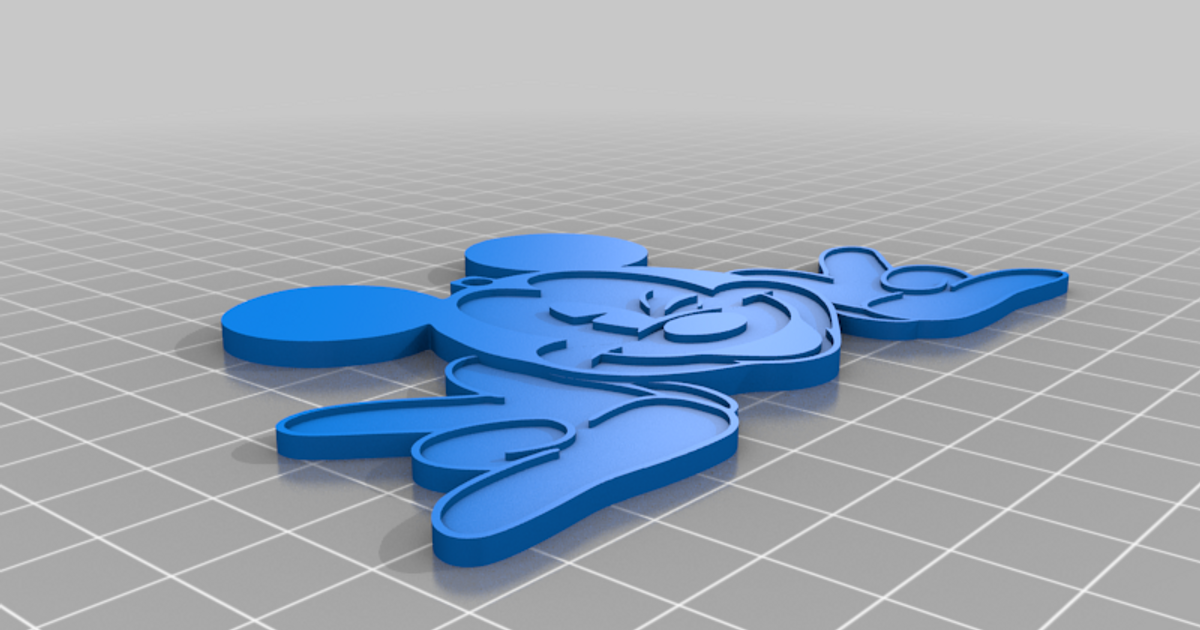 Mickey Keychain by Joaki97 | Download free STL model | Printables.com