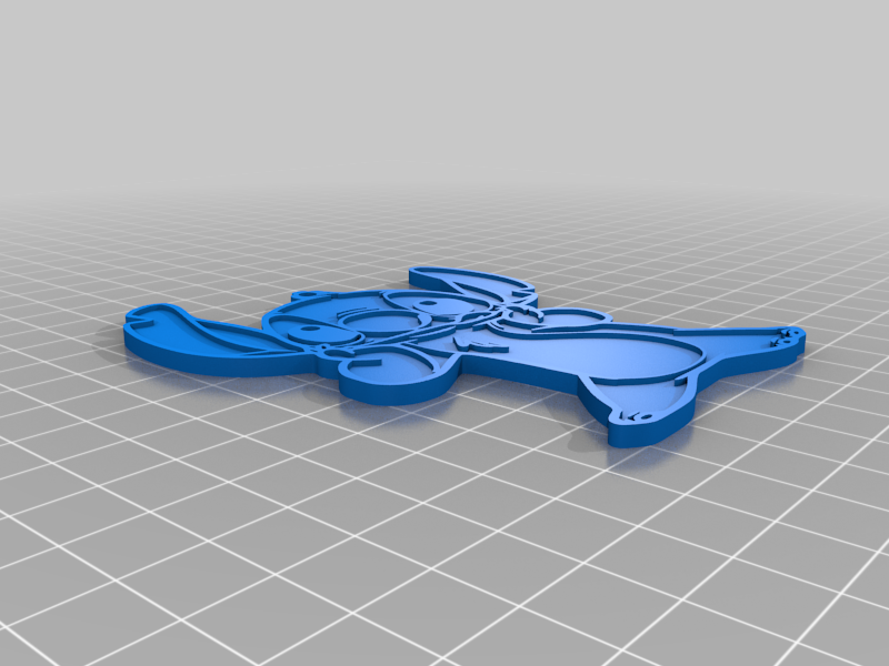 Stitch Key Chain by Joaki97 | Download free STL model | Printables.com