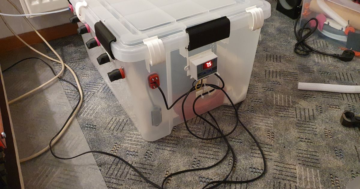 Filament Spool holder and drying box (modular) for higher sensitivity ...