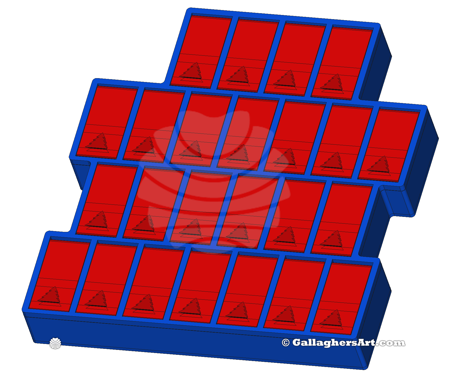 Print in Place / Load / Seal, 24 Box Advent Calendar (Parametric ...