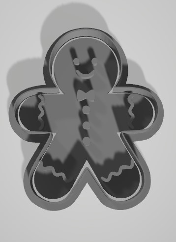 Christmas Gingerbread Man / Person Cookie Cutter by 3D Lucky Prints ...