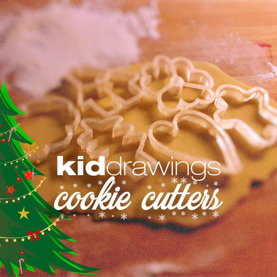 Kid Drawings Cookie Cutters by M. Tops | Download free STL model ...