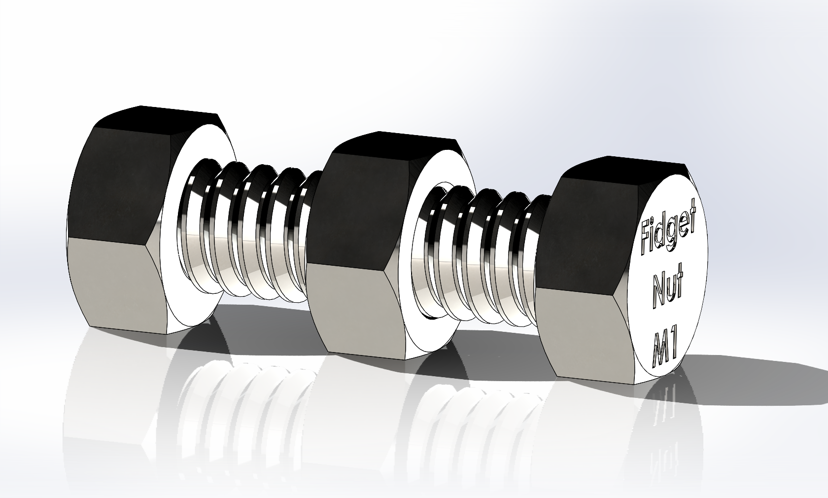 Fidget Nut Spinning Trapped Nut Toy by AthenaRoberts | Download free ...