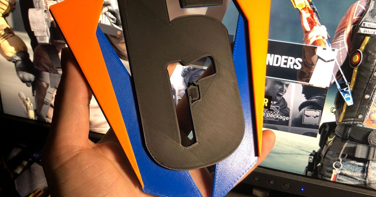 rainbow six R6 wall logo by FanDeZyii | Download free STL model ...