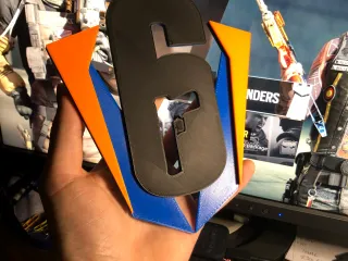 rainbow six R6 wall logo by FanDeZyii | Download free STL model ...