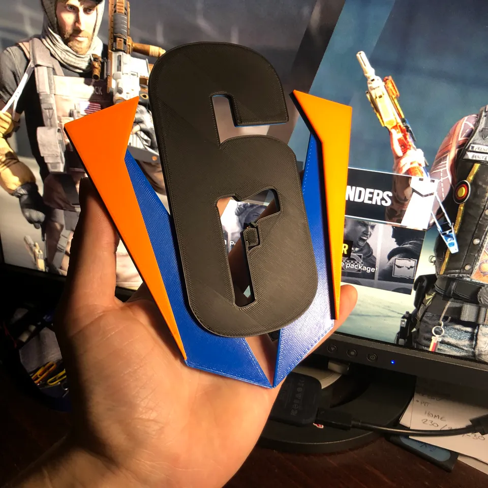 rainbow six R6 wall logo by FanDeZyii | Download free STL model ...