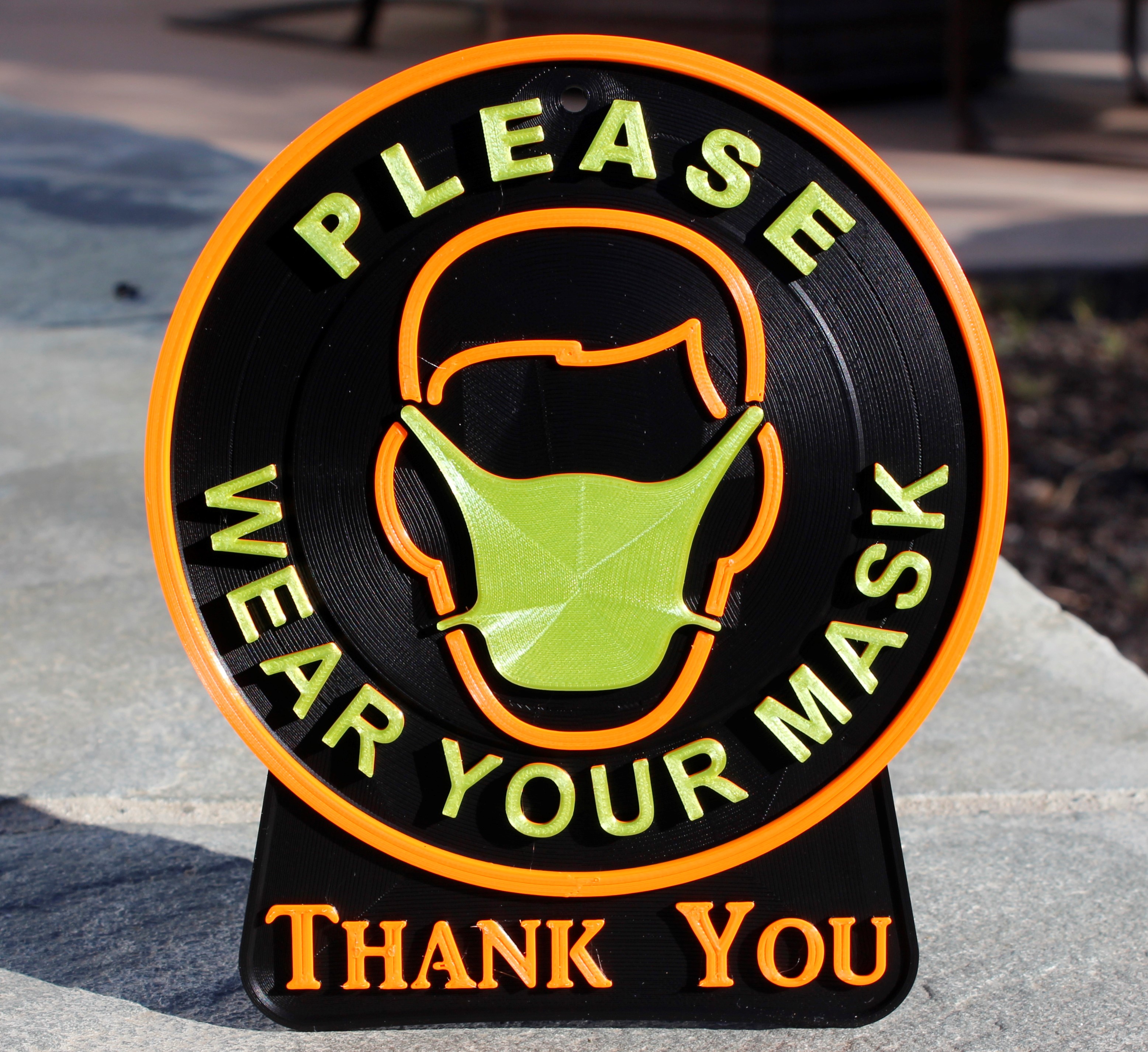 Mask Sign by Matt Boyer | Download free STL model | Printables.com