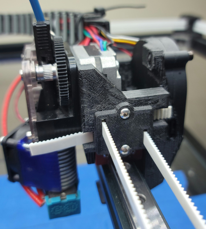 Carriage 2020 CoreXY E3D Titan + v6 MGN12H BLTouch Blower by Greg Nutt ...