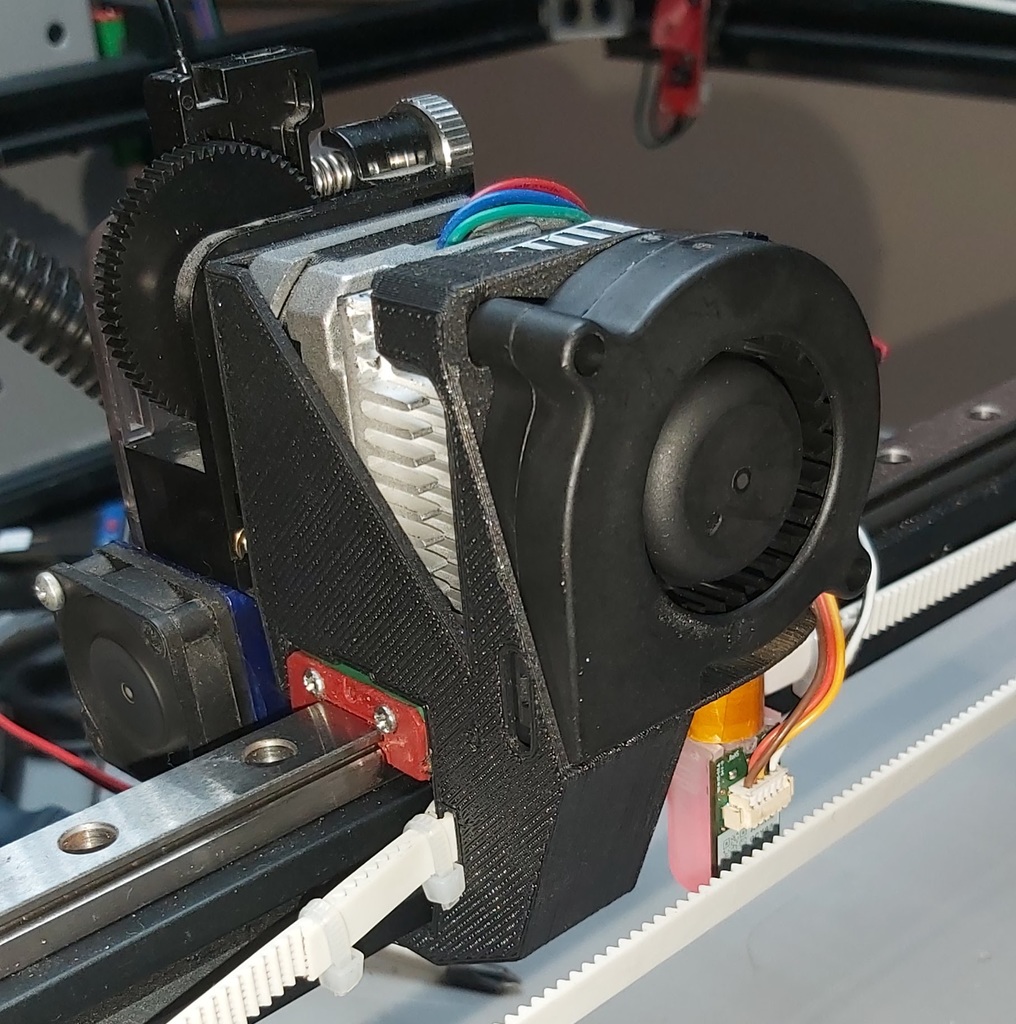 Carriage 2020 CoreXY E3D Titan + v6 MGN12H BLTouch Blower by Greg Nutt ...