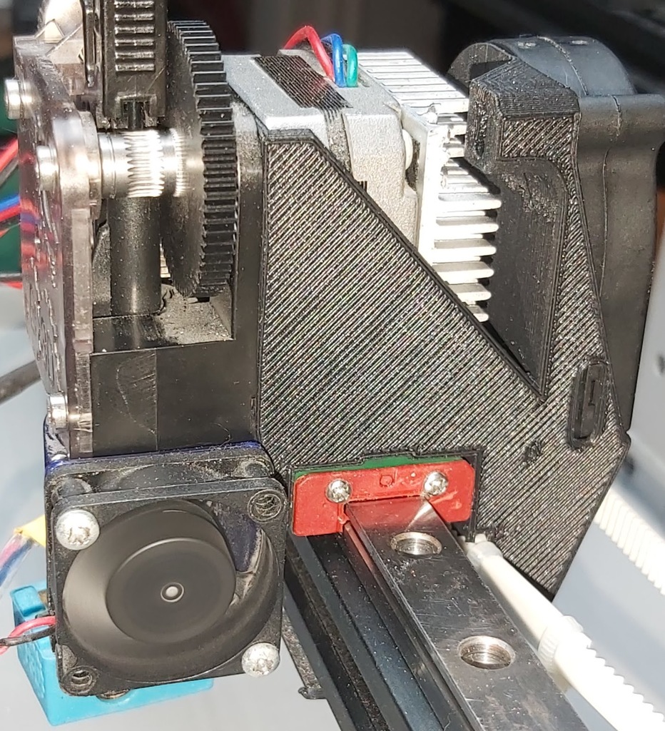 Carriage 2020 CoreXY E3D Titan + v6 MGN12H BLTouch Blower by Greg Nutt ...