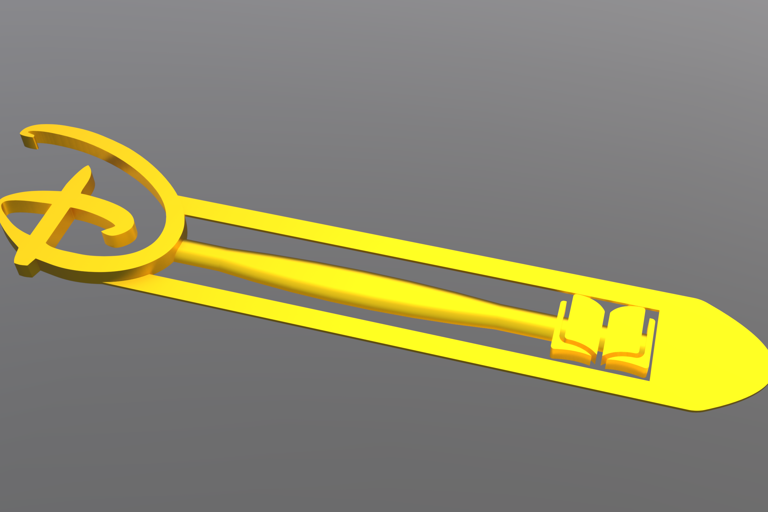 Disney Key Bookmark by simmons1983 | Download free STL model ...