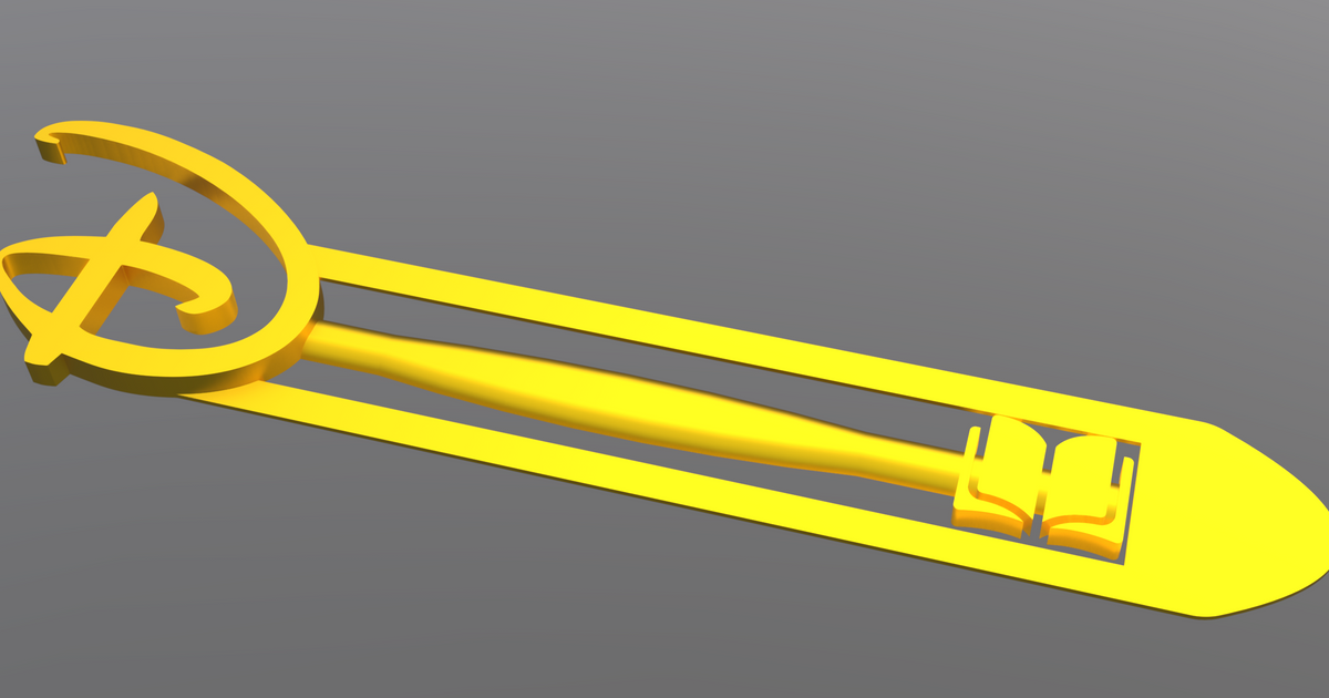 Disney Key Bookmark by simmons1983 | Download free STL model ...