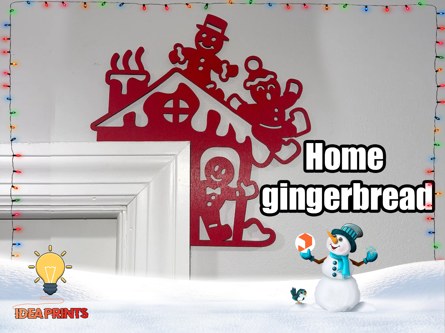 Christmas Door Trim Corner - Home Gingerbread #10 by Idea Prints ...