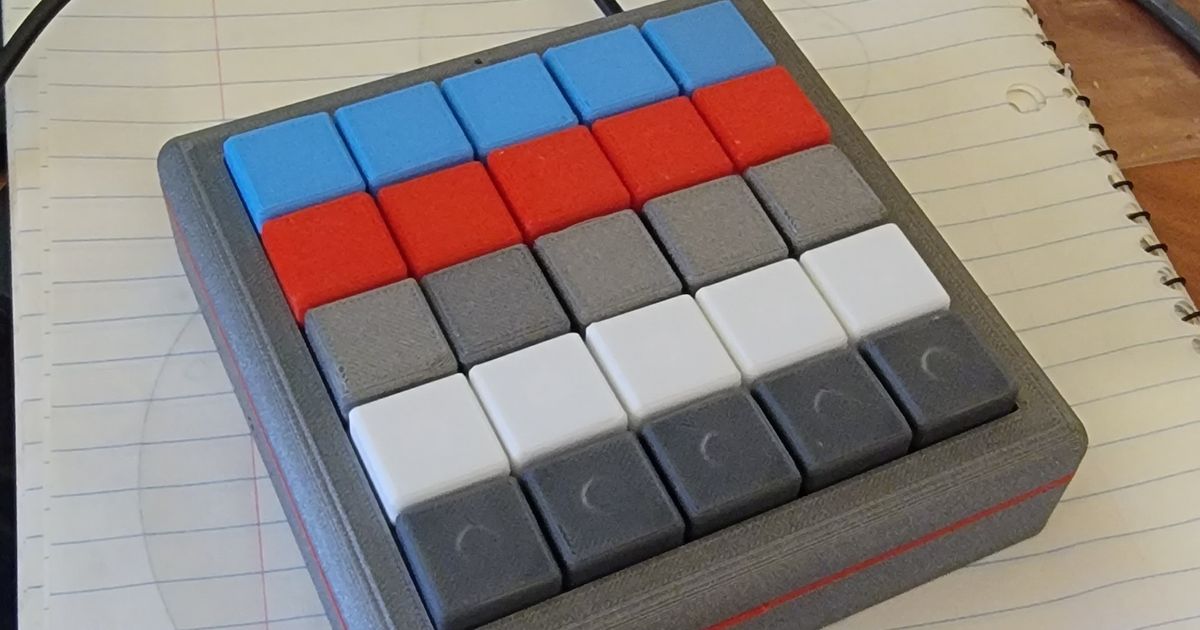 25 Button MACRO Keypad by McTech3D | Download free STL model ...
