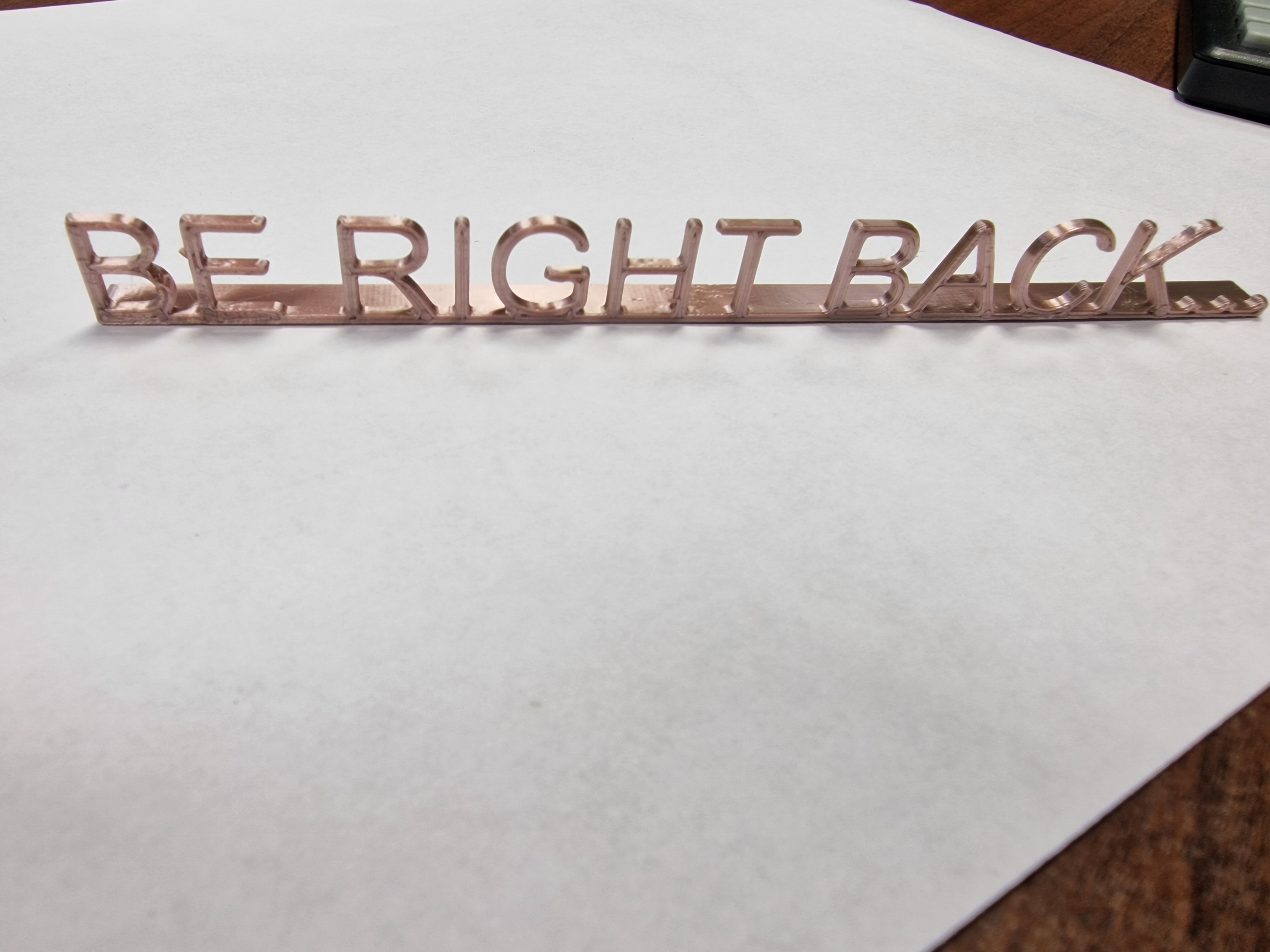 Be Right Back Bookmark by Prime27 | Download free STL model ...