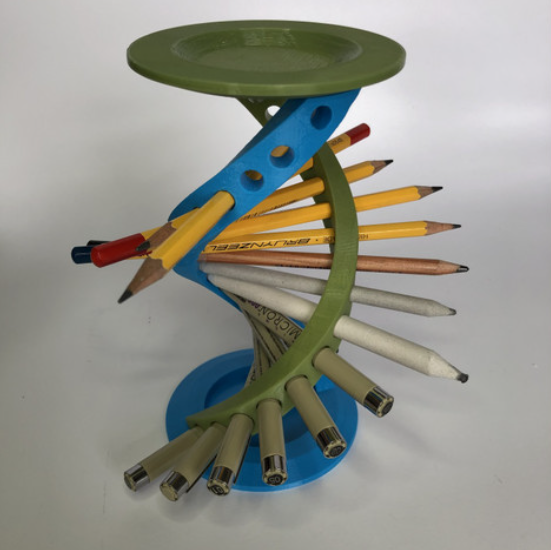 DNA Pencil Holder by Fran Gaur | Download free STL model | Printables.com