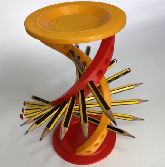 DNA Pencil Holder by Fran Gaur | Download free STL model | Printables.com