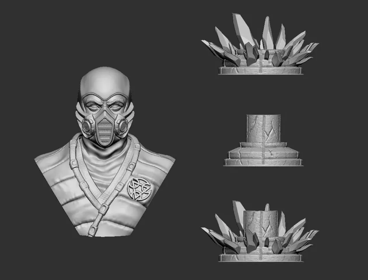 Sub Zero bust by Wekster | Download free STL model | Printables.com