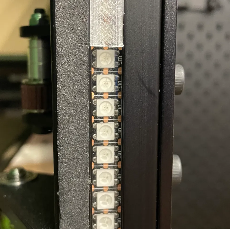 3030 Extrusion Neopixel inline holder by andre2000 | Download free STL ...