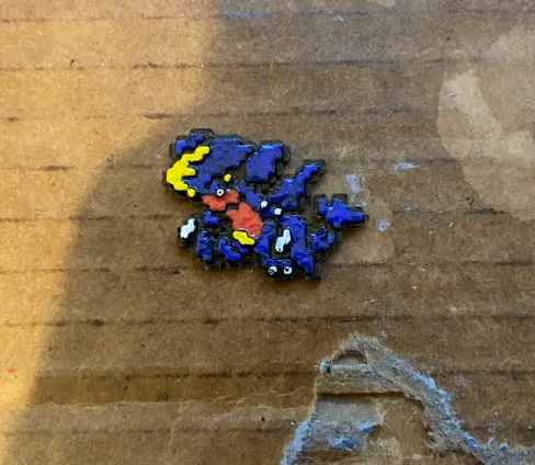 Garchomp Pixel Art by Eden | Download free STL model | Printables.com