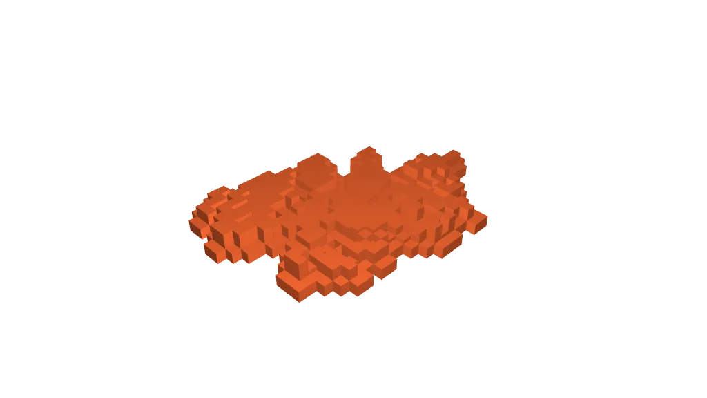 Garchomp Pixel Art by Eden | Download free STL model | Printables.com