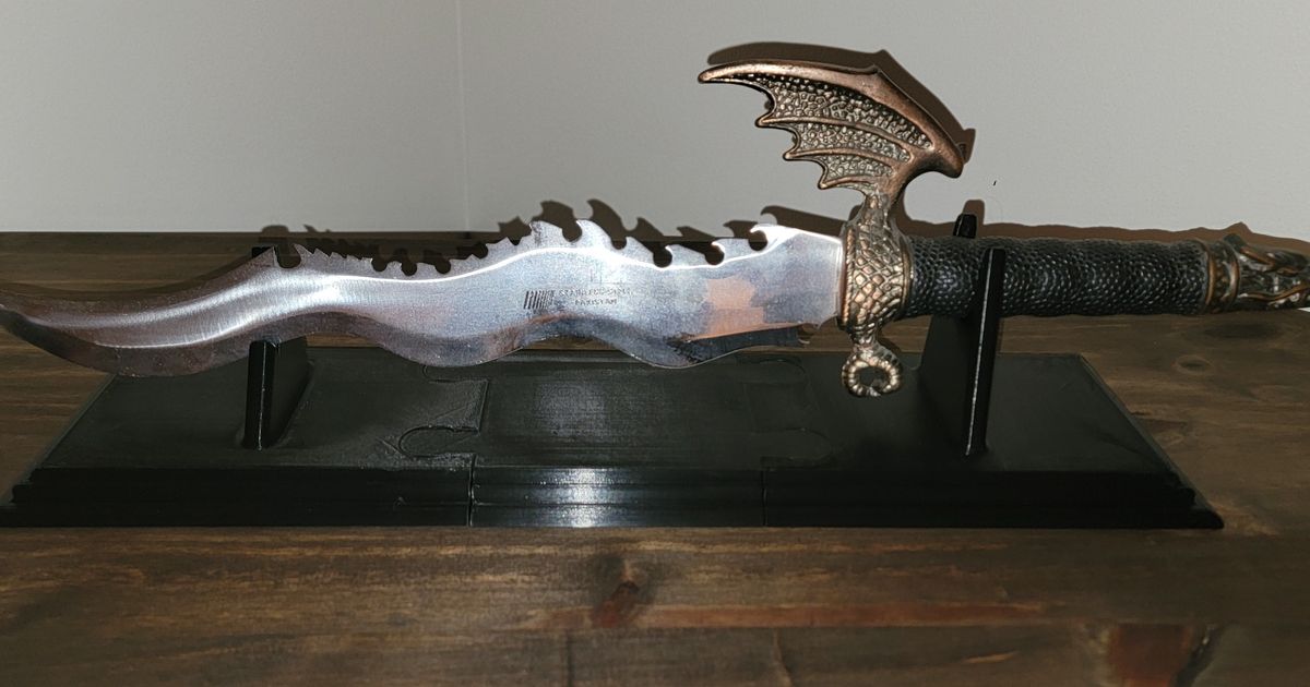 Sword/Dagger Display Stand von Joey | Kostenloses STL-Modell ...