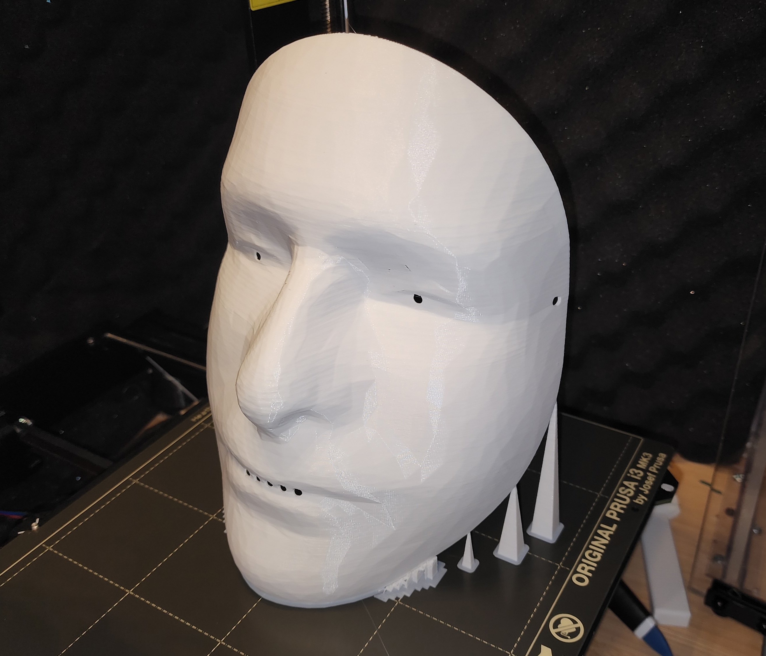 Adult Male Mask with trim-away supports by Triple G Workshop | Download ...