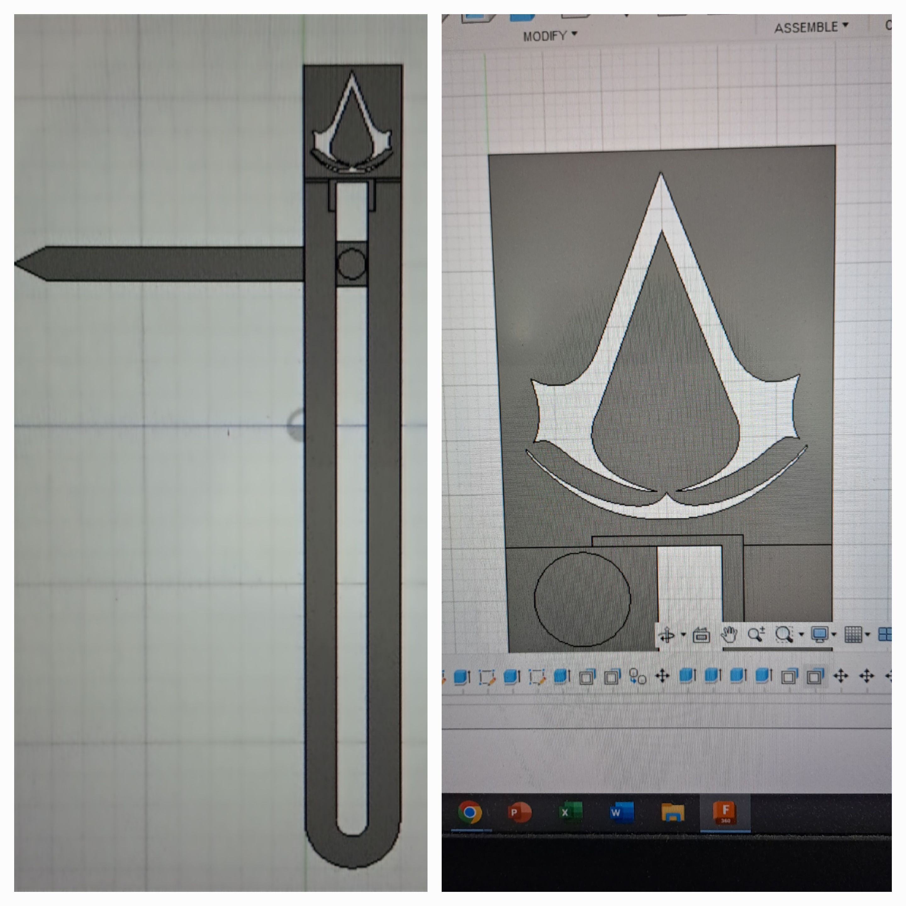Bookmark with line mark (Assassin's Creed and normal version) by ...