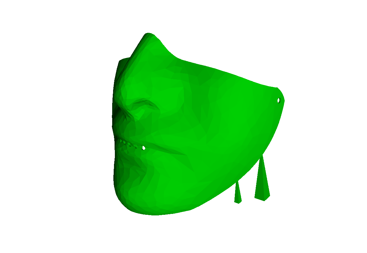 Adult Male Lower Mask with trim-away supports by Triple G Workshop ...