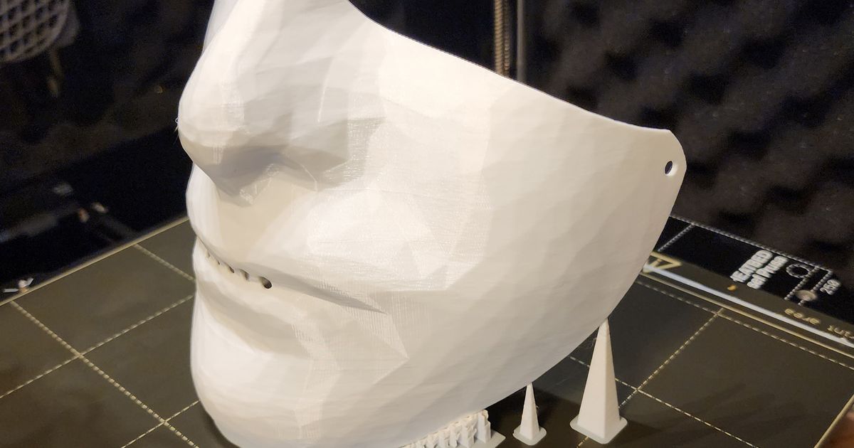 Adult Male Lower Mask with trim-away supports by Triple G Workshop ...