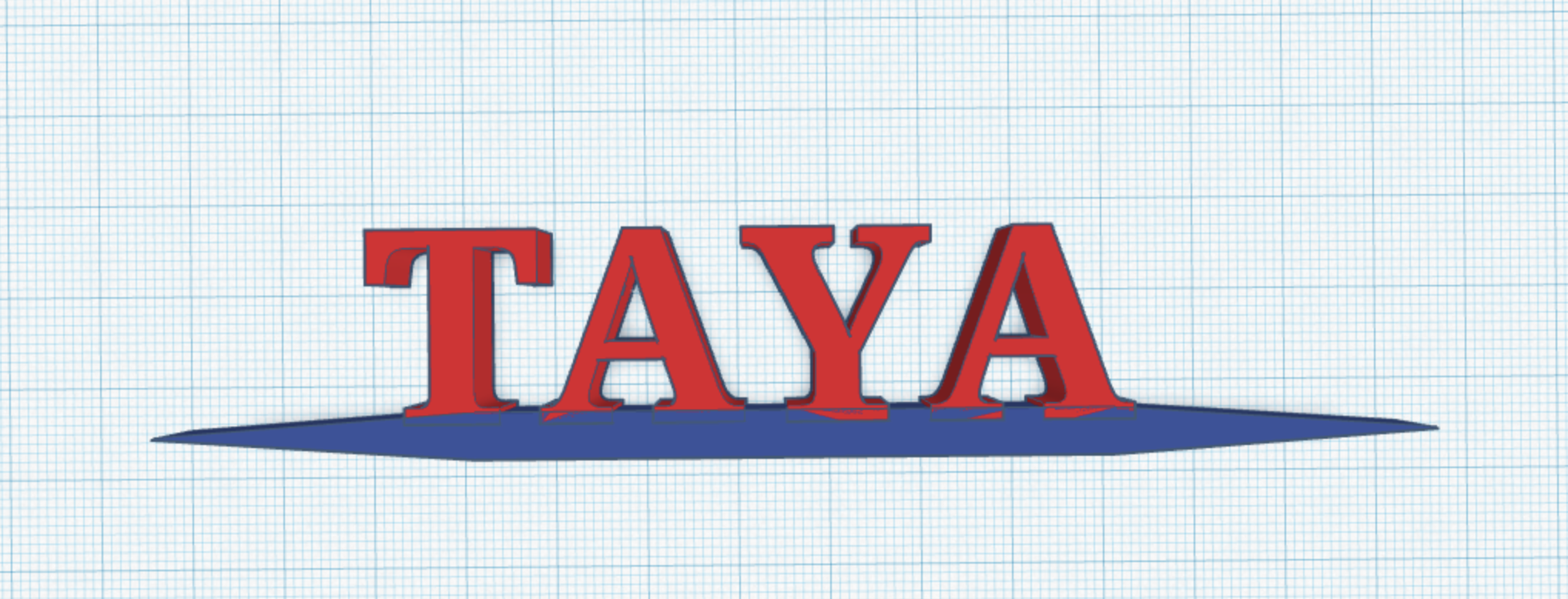 Taya Name By King Smurf Download Free Stl Model