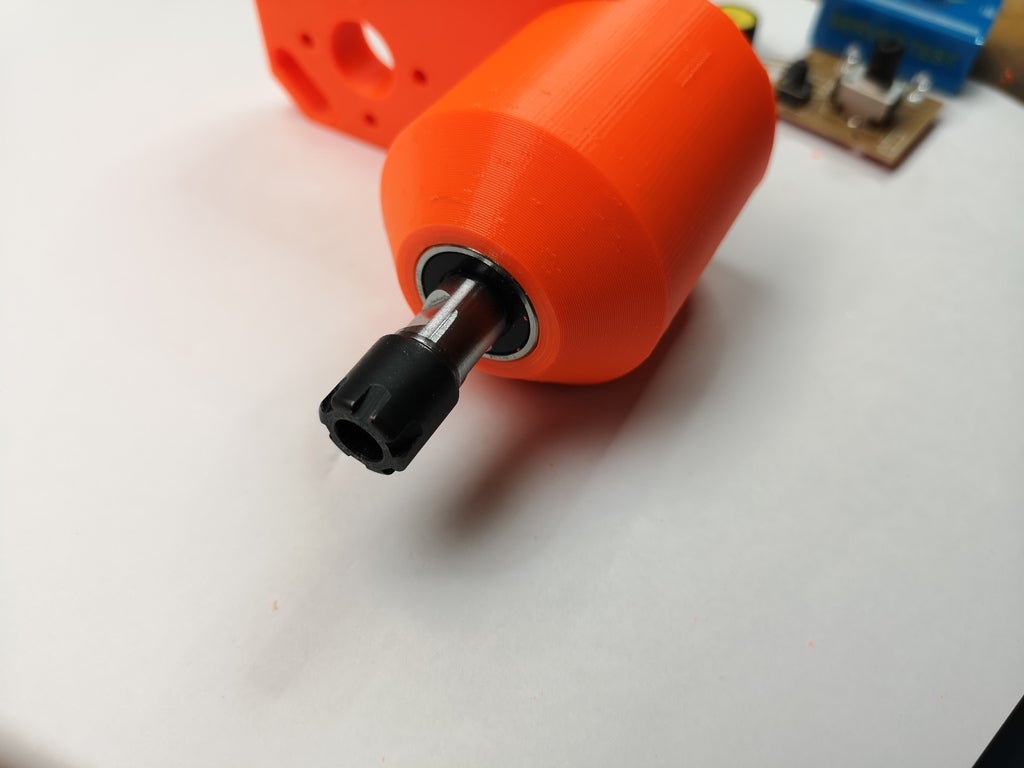 CNC 3018 upgrade with BLDC motor spindle with ER8 spring collet chuck ...