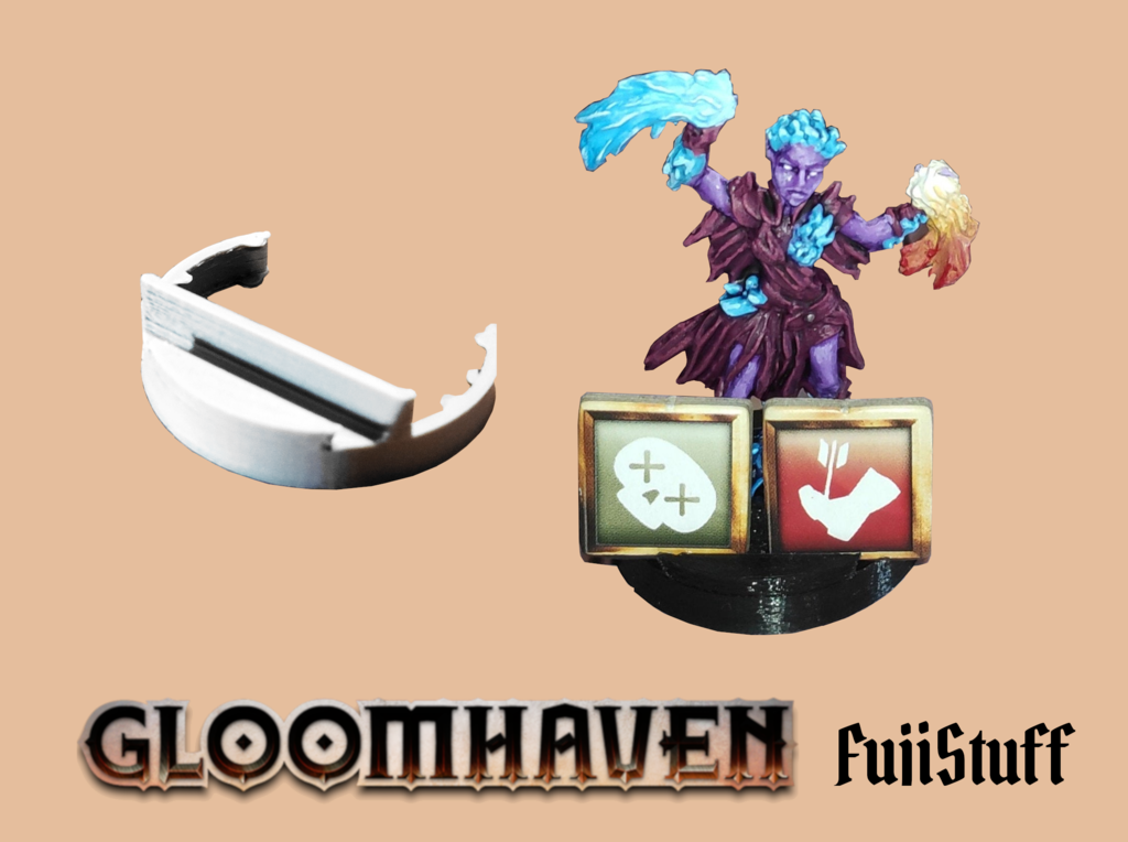 Gloomhaven discreet conditions tokens support for characters miniatures ...