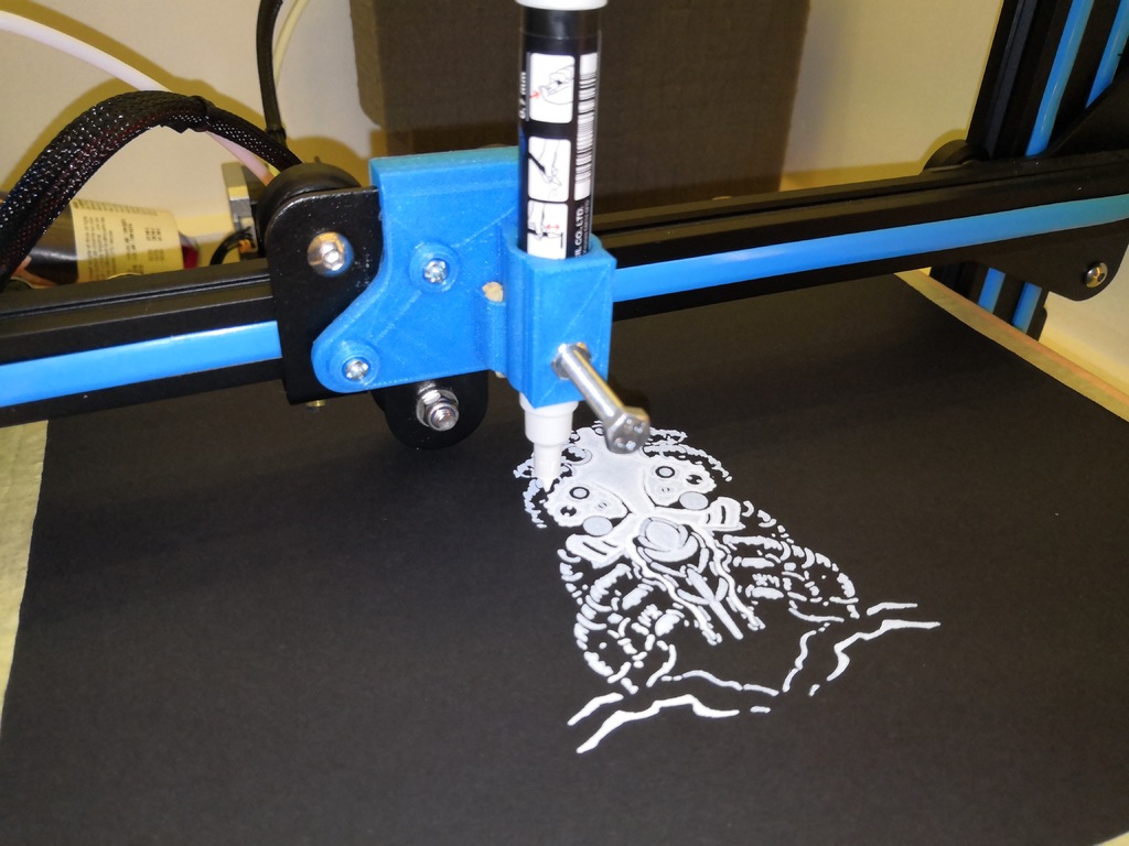 Creality CR-10 Pen Plotter holder por Fujisama | Descargar modelo STL ...