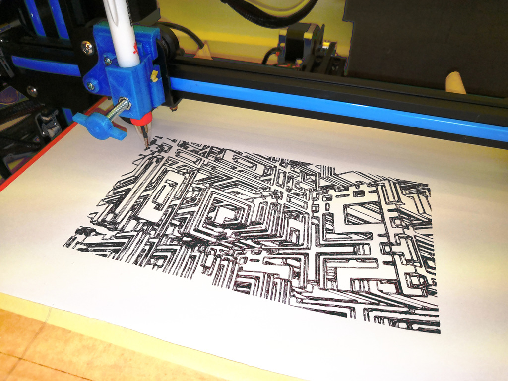 Creality CR-10 Pen Plotter holder por Fujisama | Descargar modelo STL ...