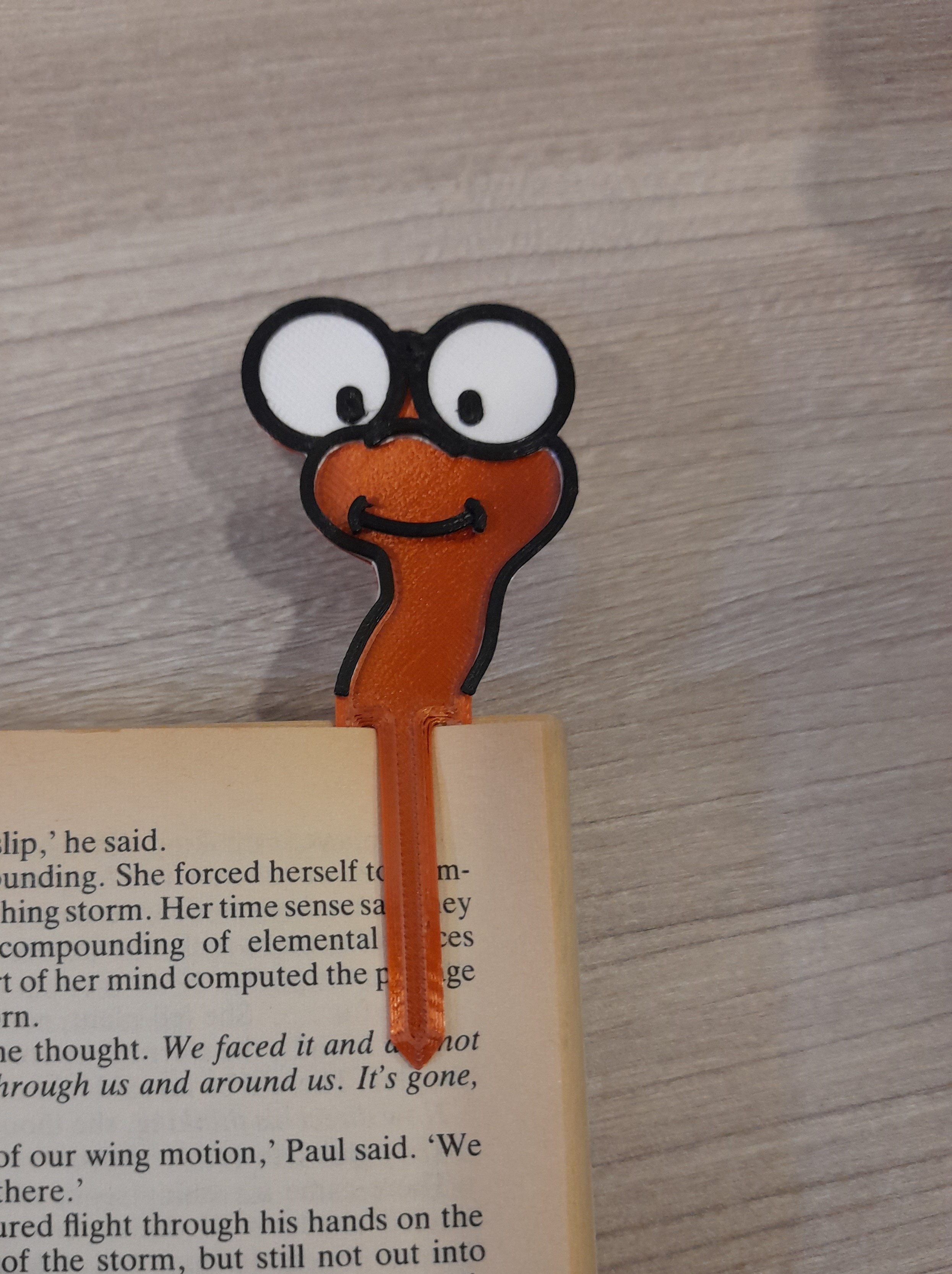 Booker the bookworm bookmarker by Pedro Lopes | Download free STL model ...