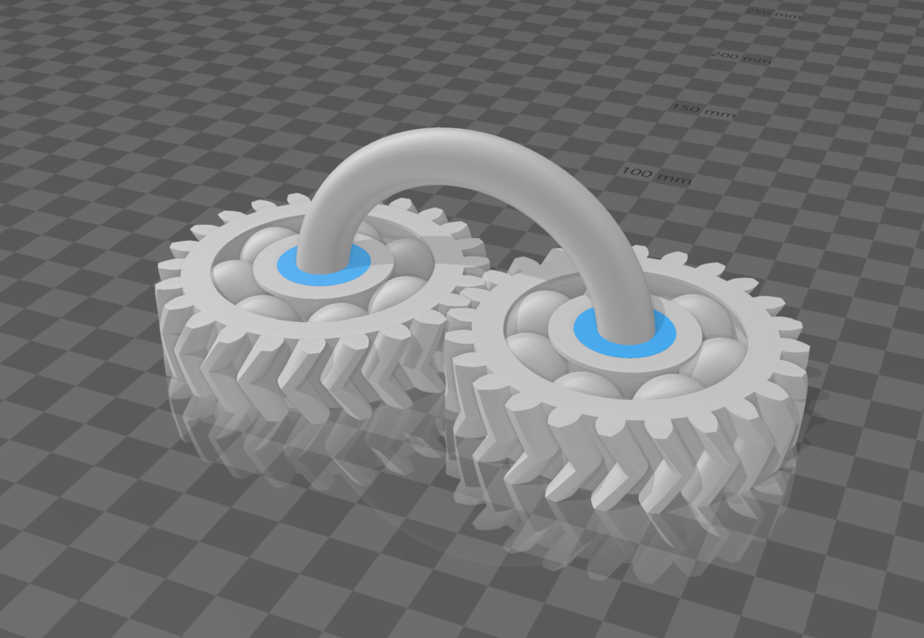 Double double helical bearing gearset by Odd Inventor | Download free ...