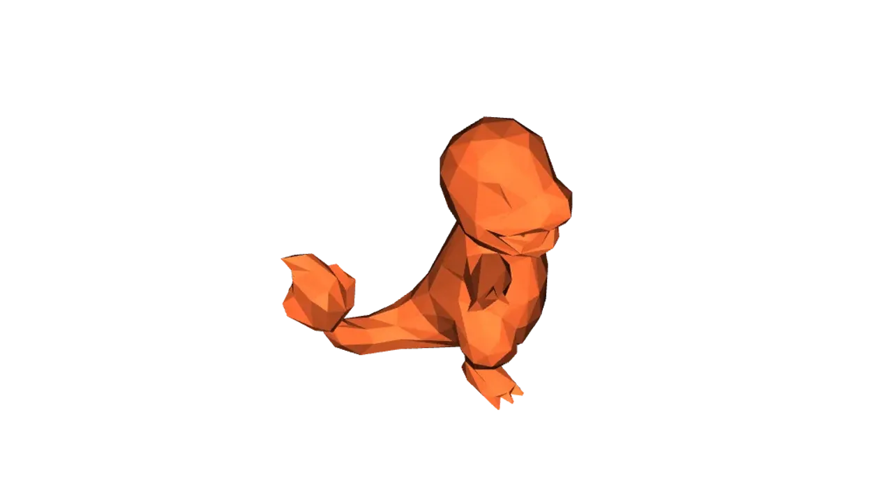 Low Poly Charmander by EthanCan'tPrint | Download free STL model ...