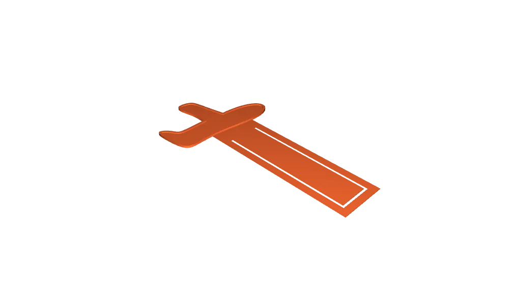 Plane bookmark by Honza | Download free STL model | Printables.com