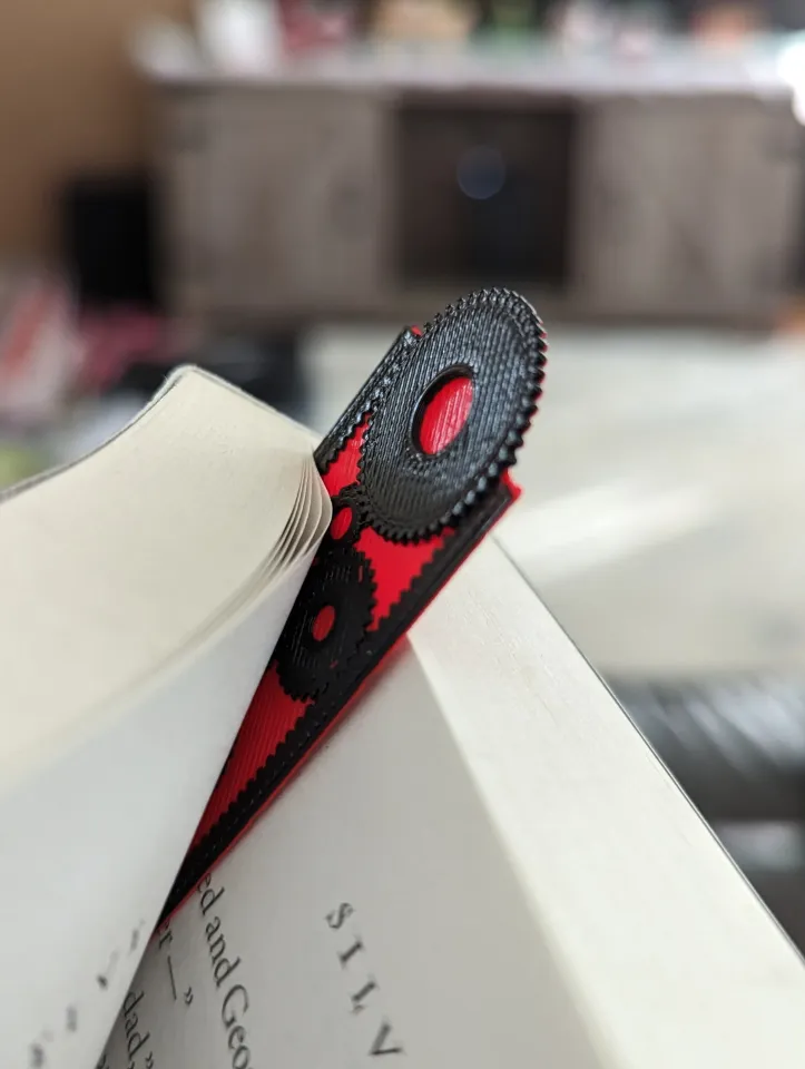 Geared Bookmark by Rise & Design | Download free STL model | Printables.com