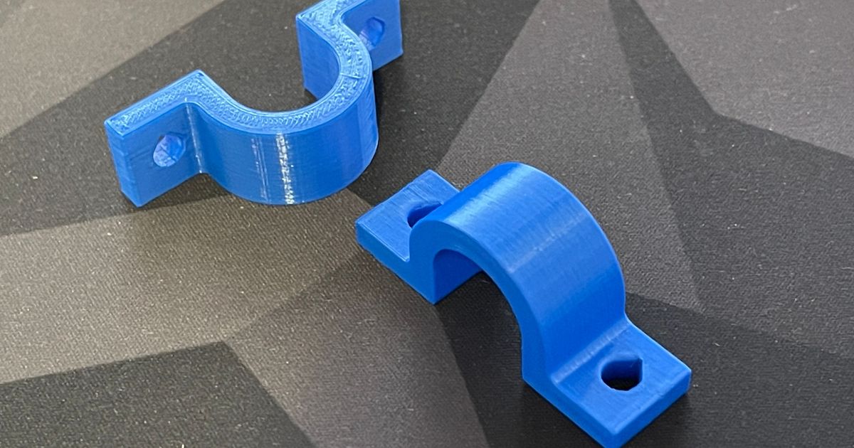 Hose clamp for 5/8" OD pipe and hoses by Trevor | Download free STL ...