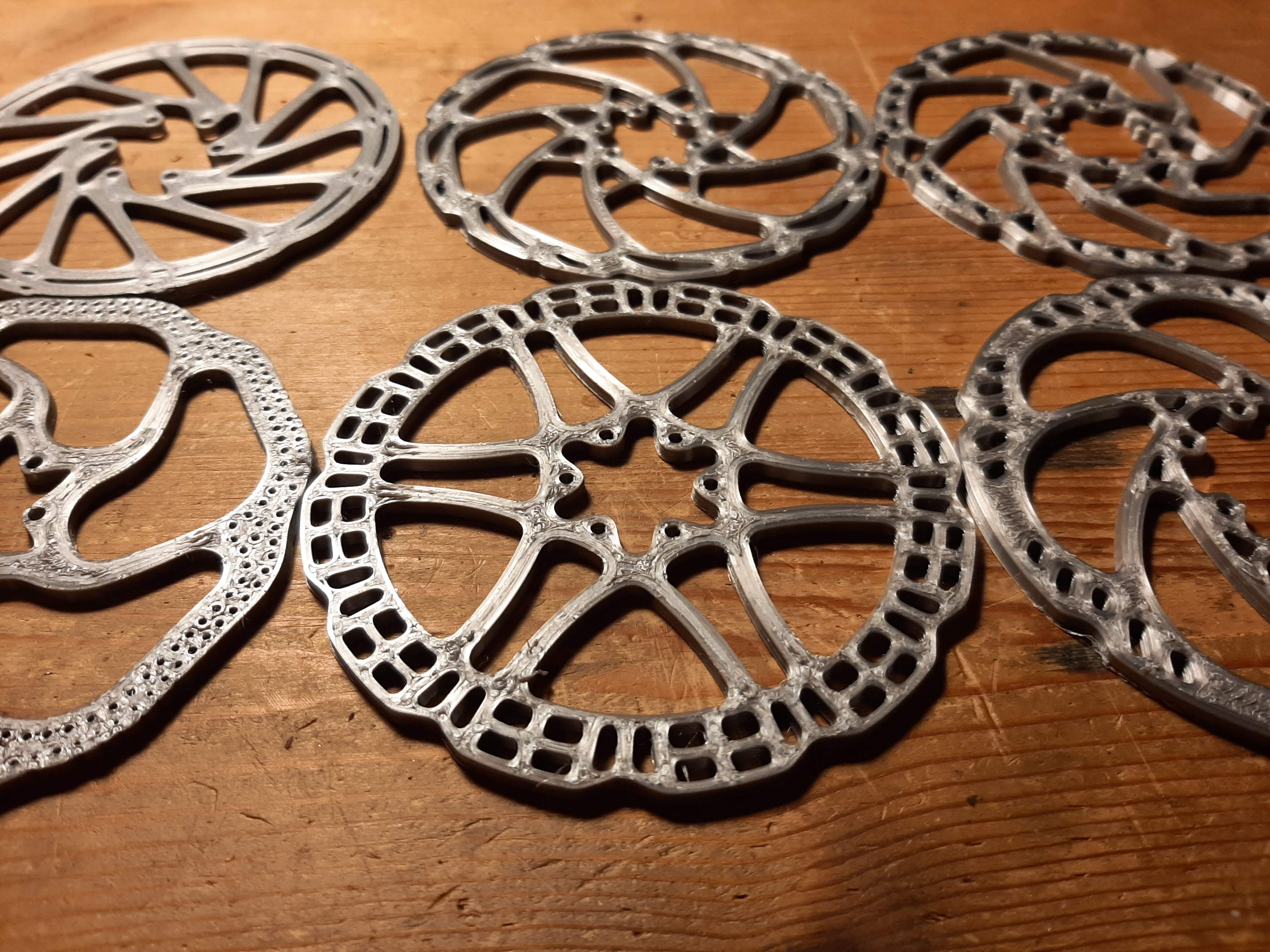 Bicycle disc brake rotor coaster set by Tom | Download free STL model ...