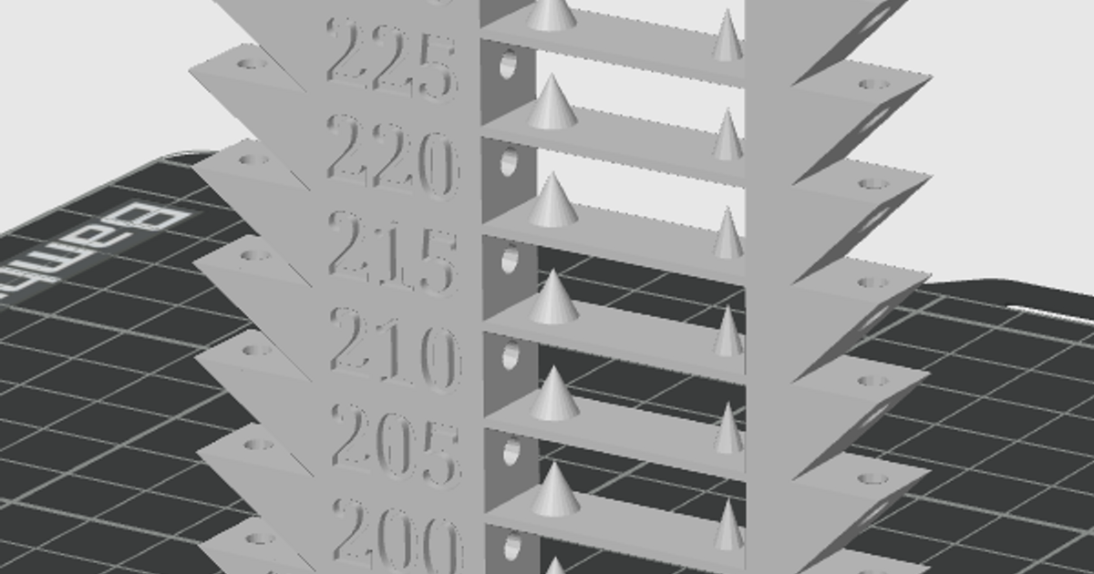 Bambu studio - Temperature tower (PLA) by Matais | Download free STL ...