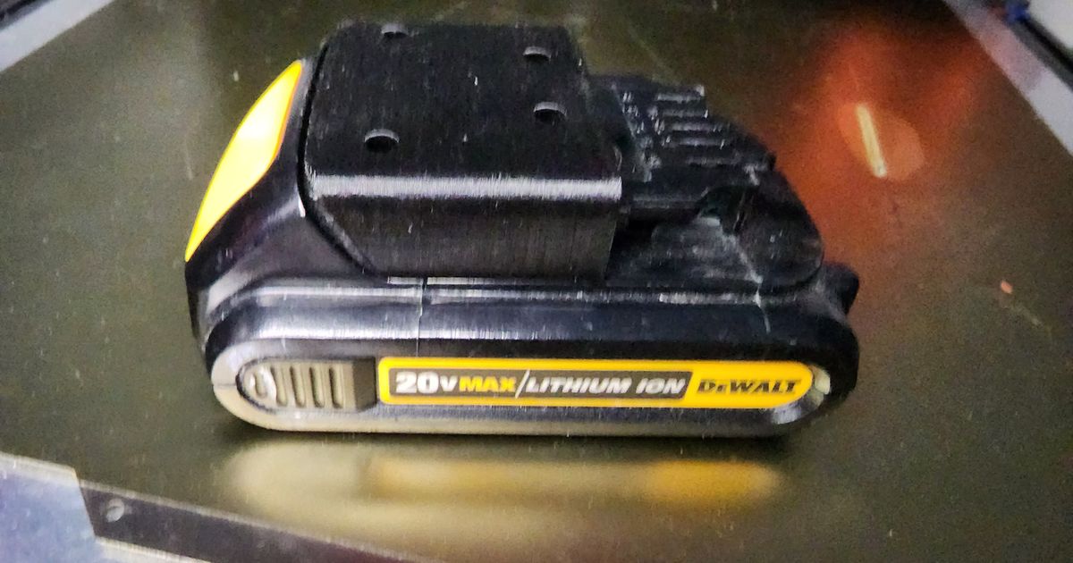 Dewalt 20v Battery Holder von Tecany3d | Kostenloses STL-Modell ...