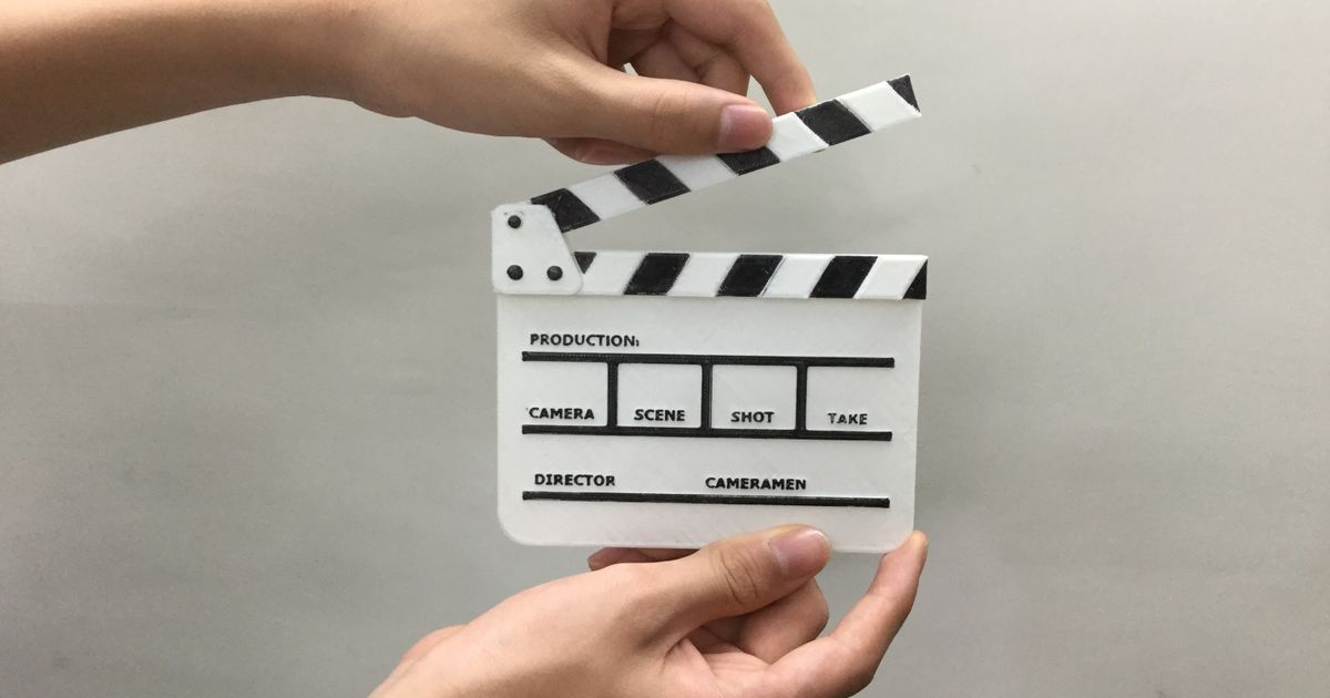 Clapper Slate by Ryan Resolutions | Download free STL model ...