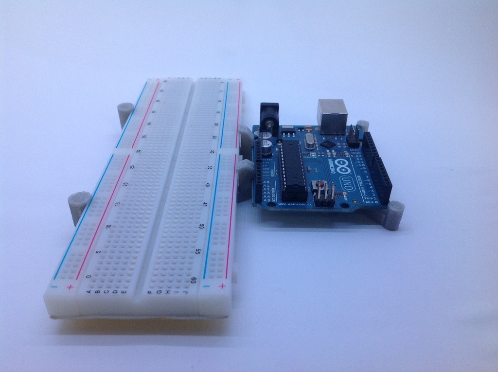 Arduino Uno Big Breadboard Holder By Nano Download Free Stl Model